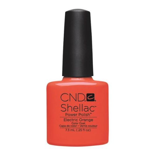 SHELLAC Electric Orange UV Nail Polish – Coiffurec4s